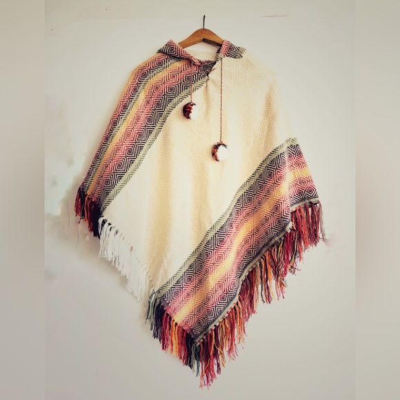Sweaters | Knit Boho Style Poncho | Poshmark